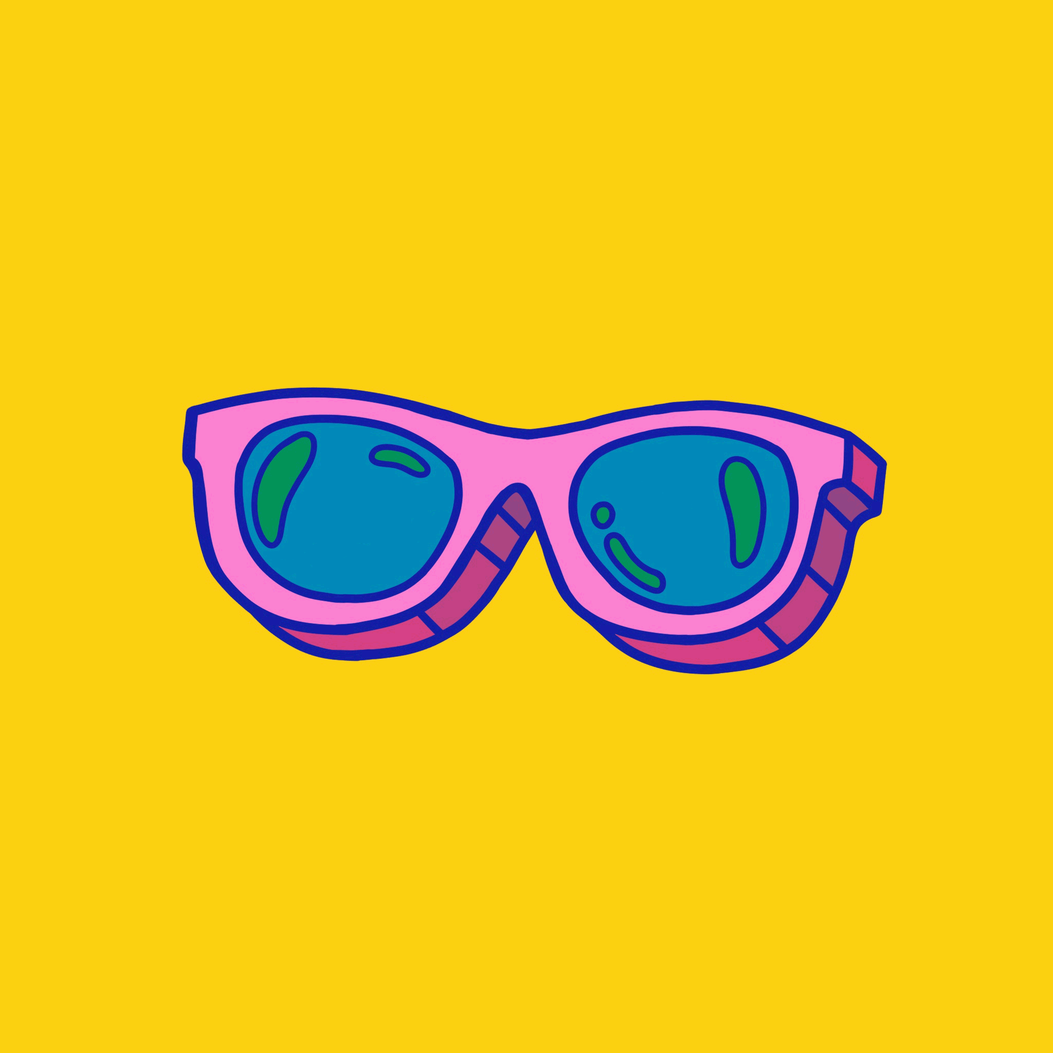 Authentic Digital Art Rose Colored Glasses Superrare